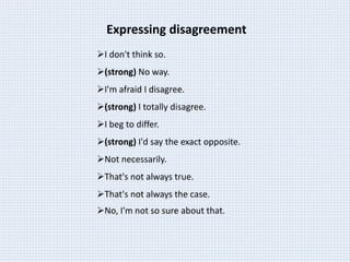 AGREE AND DISAGREE | PPTX