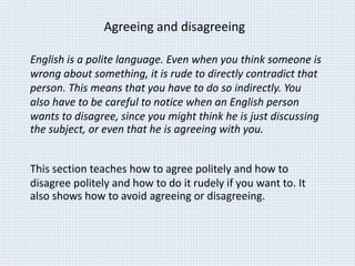 AGREE AND DISAGREE | PPTX