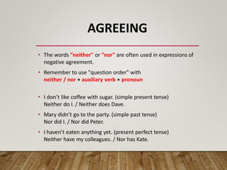 Agree or disagree | PPTX