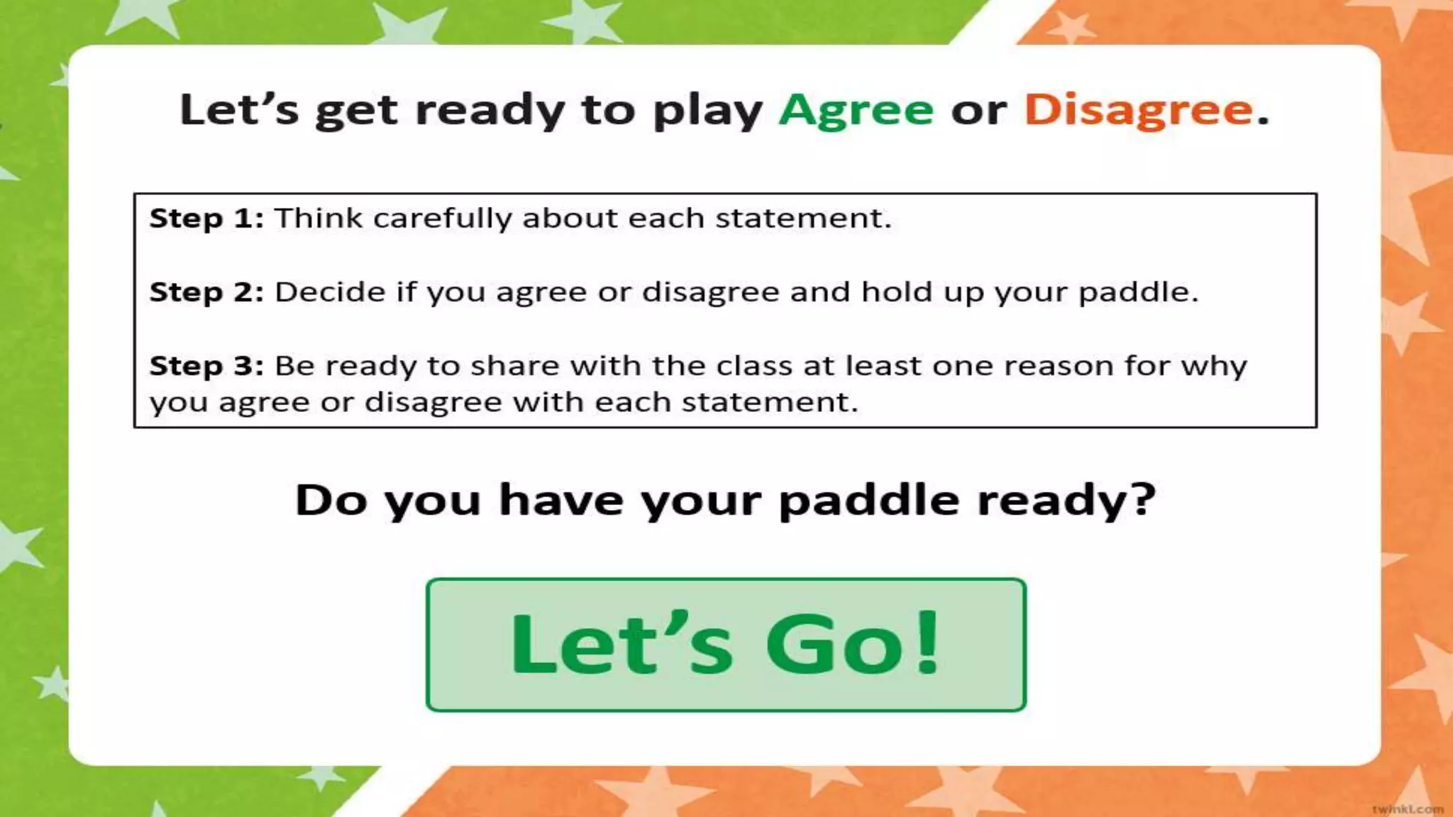 Agree or disagree | PPT