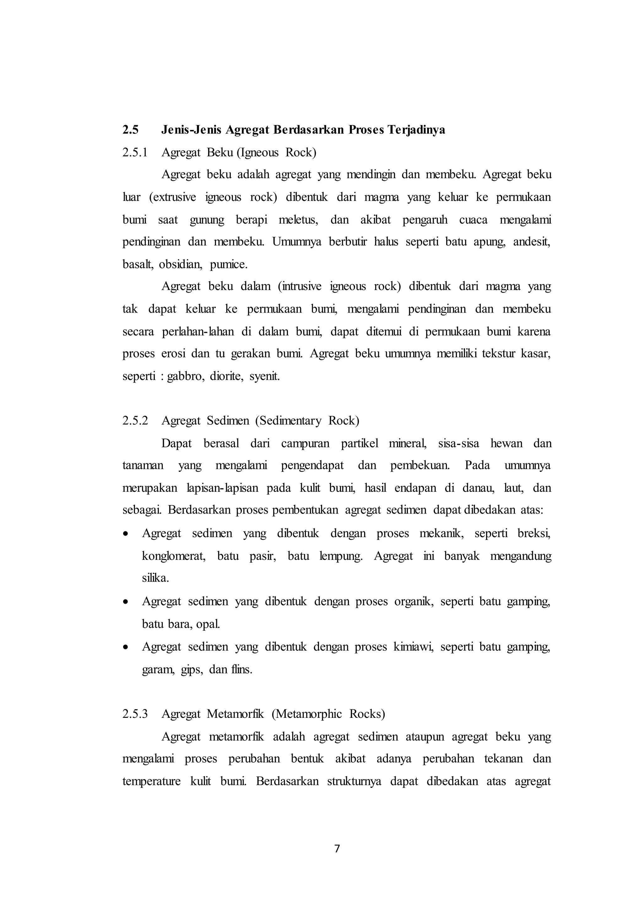 Agregat sebagai bahan bangunan | DOCX