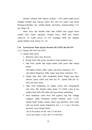 Agregat sebagai bahan bangunan | DOCX