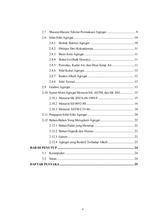 Agregat sebagai bahan bangunan | DOCX