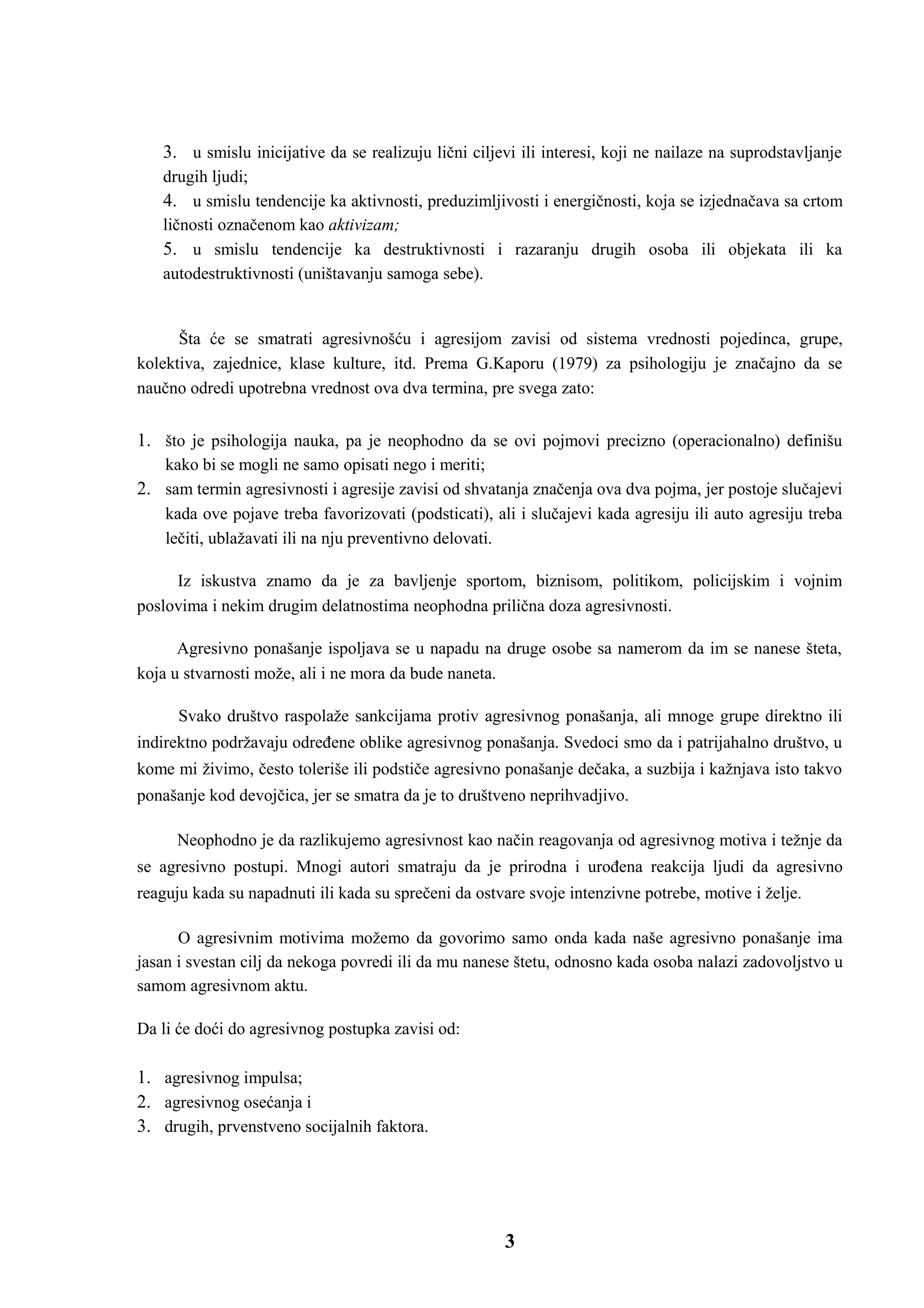 Agresija i agresivnost | DOC