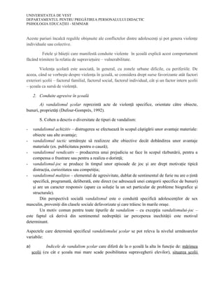 Agresivitatea in-scoala | PDF