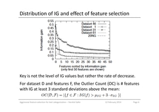Agressive feature selection for text categorization | PPT