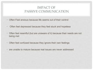 Assertive Communication | PPTX