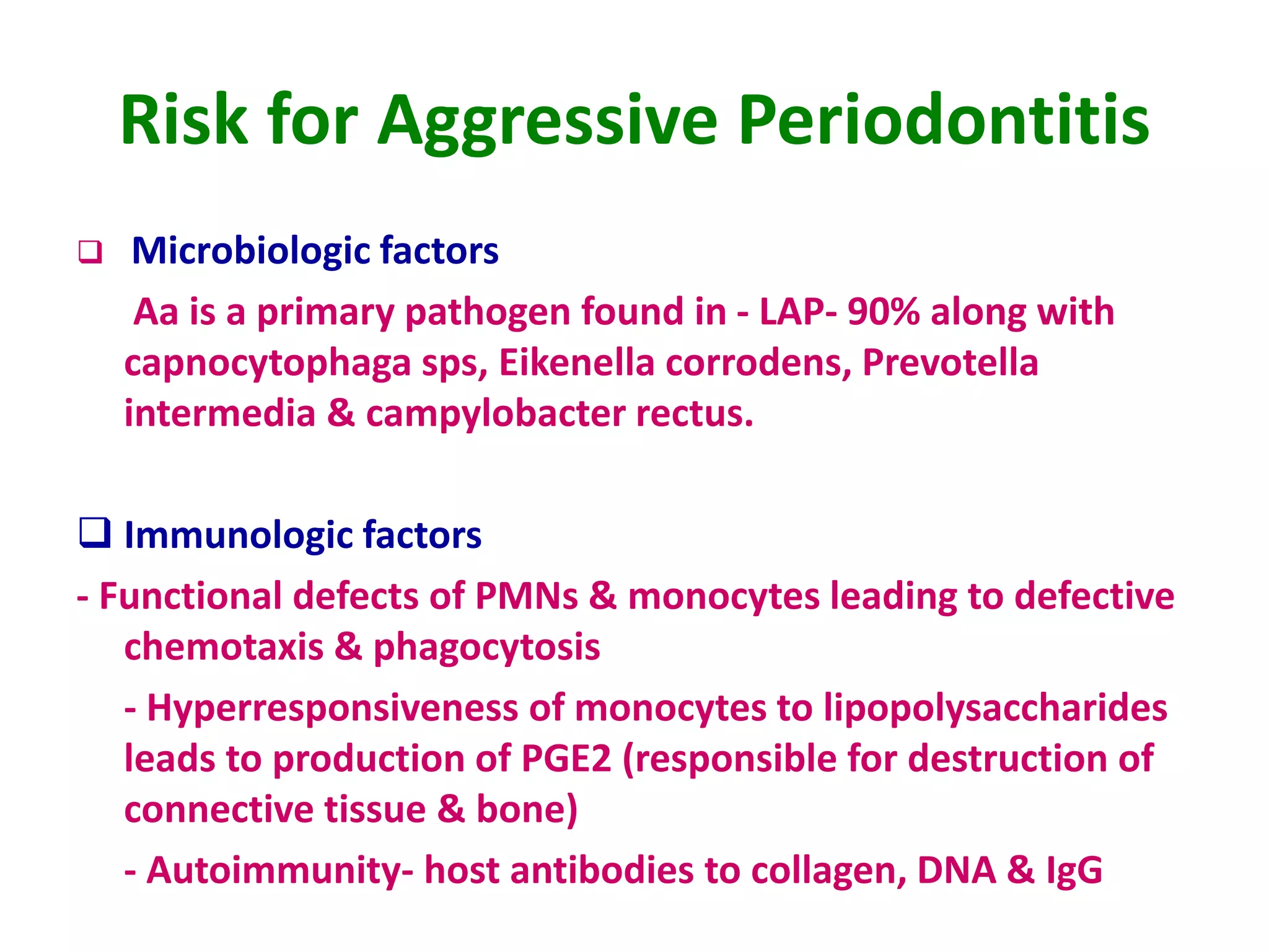 agressive periodontitis.pptx