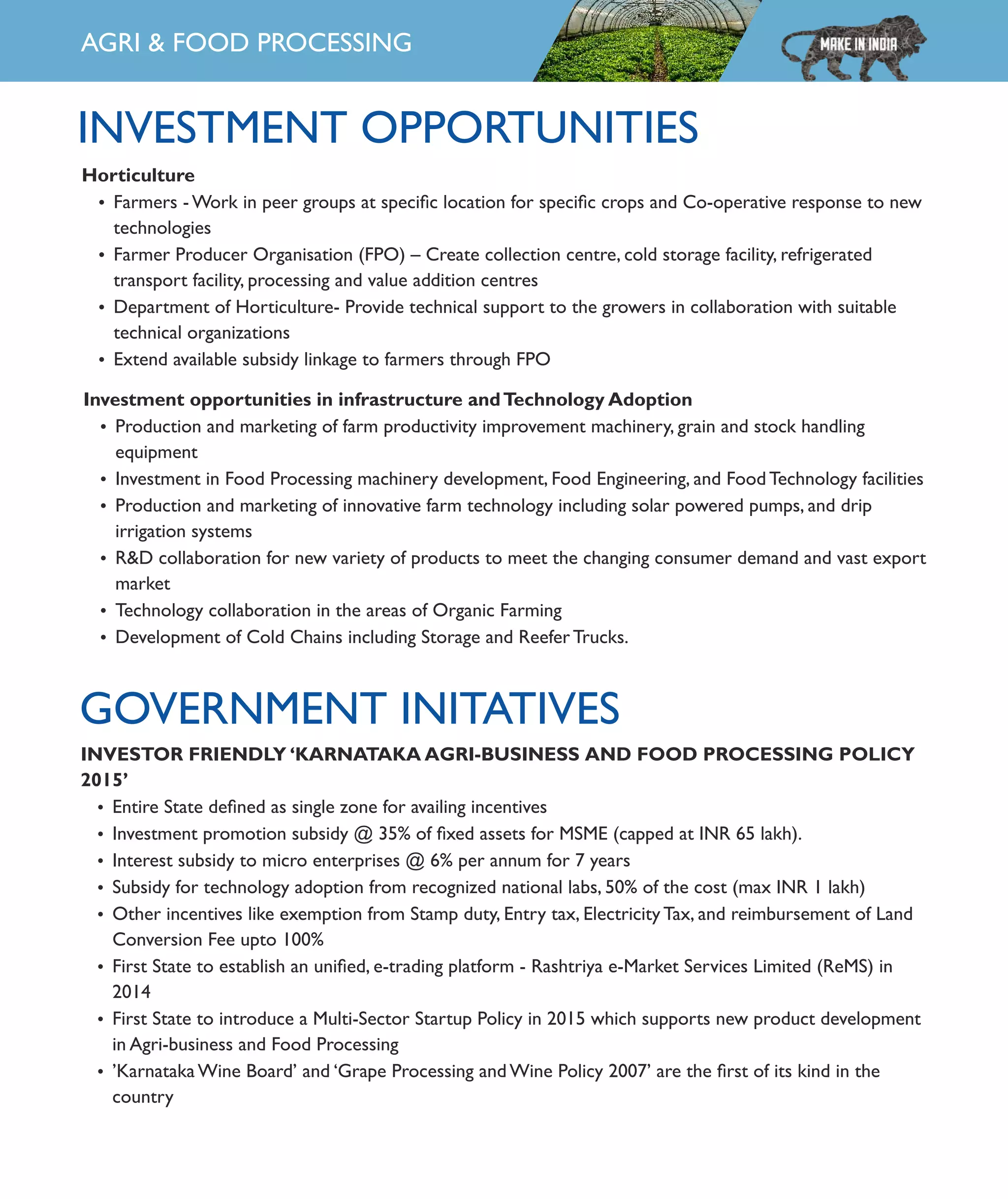 AGRI & FOOD PROCESSING | PDF