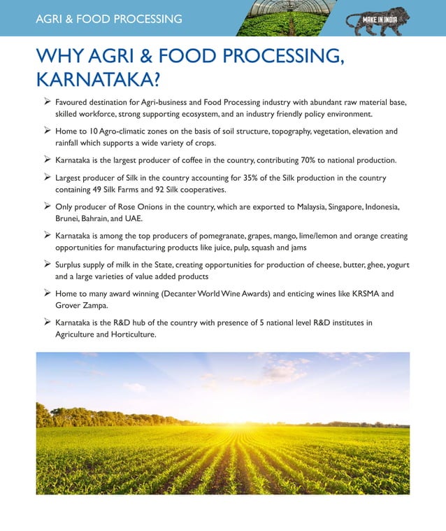 AGRI & FOOD PROCESSING | PDF | Agriculture | Industries