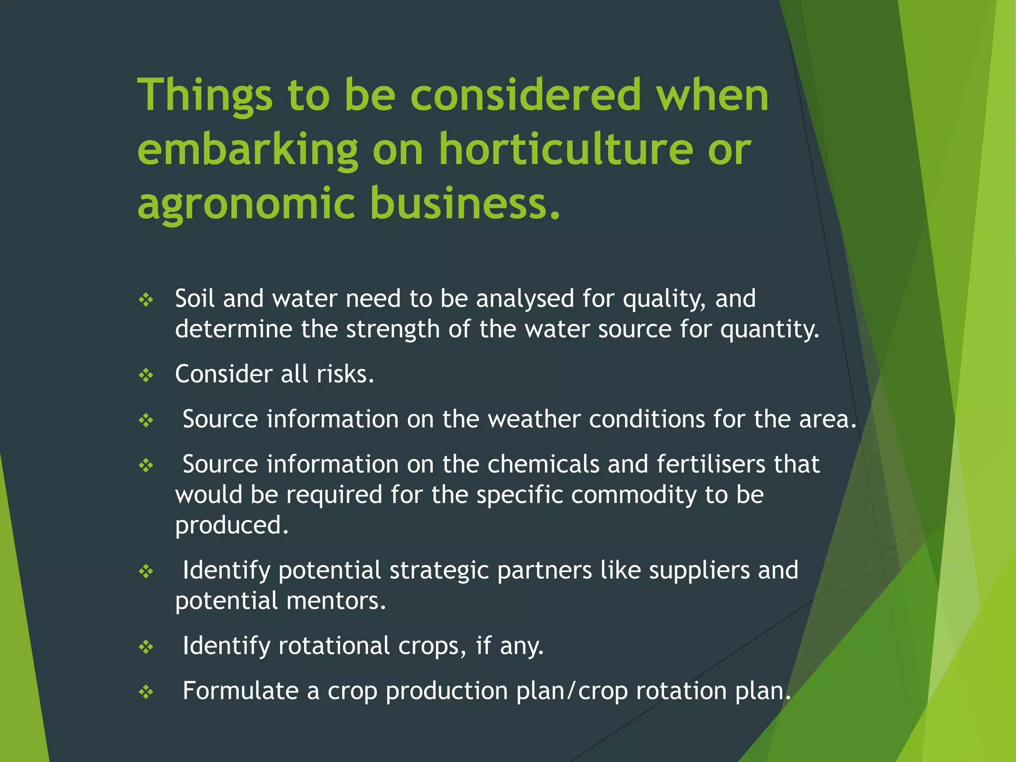 Agri Business Venture & Business plan | PPTX