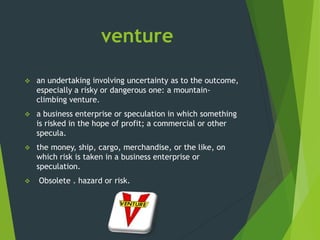 Agri Business Venture & Business plan | PPTX