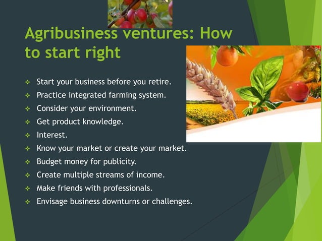 Agri Business Venture & Business plan | PPT