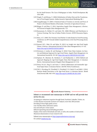 Agri-Food Supply Chain Management Literature Review | PDF