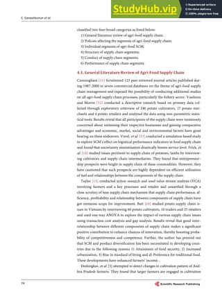 Agri-Food Supply Chain Management Literature Review | PDF