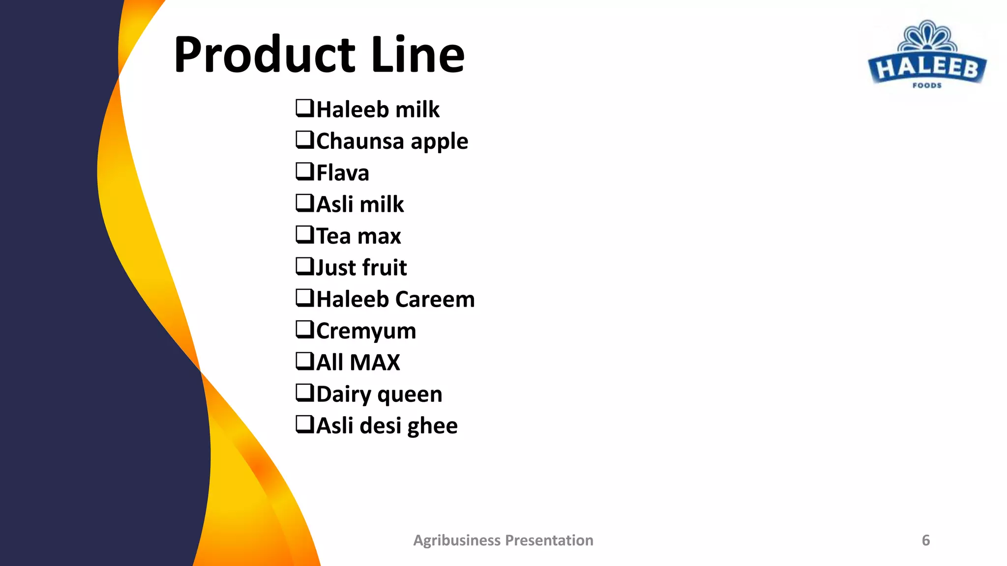 Presentation on Haleeb Foods | PPTX