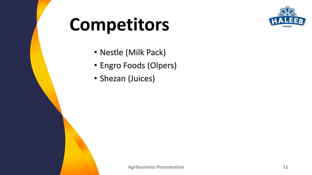 Presentation on Haleeb Foods | PPTX