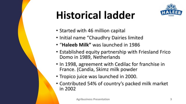 Presentation on Haleeb Foods | PPTX