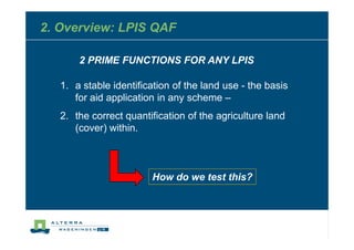 LPIS Quality Reporting Tool | PPT