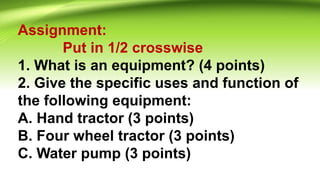 AGRICULTURE CROP PRODUCTION-TLE 7-LESSON 1.pptx | Agriculture | Industries