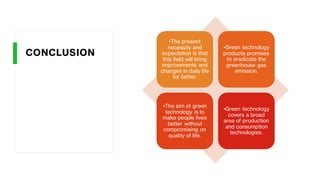 green technology | PPT