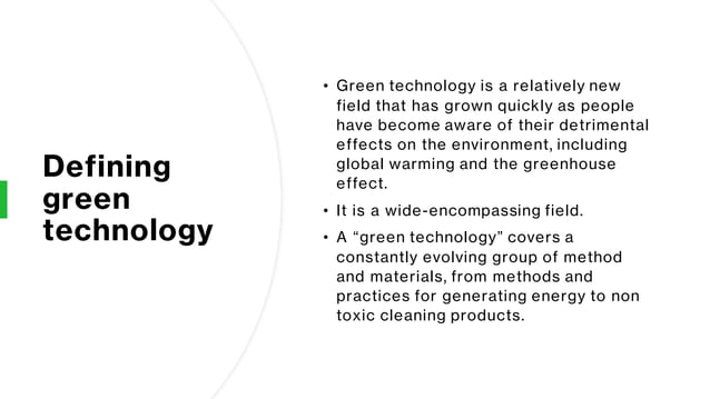 green technology | PPT