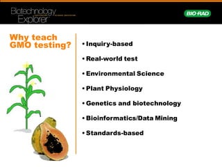 DETECTION OF GENETICALLY MODIFIED CROP AND TRANSGENE IN NONGM CROPS | PDF
