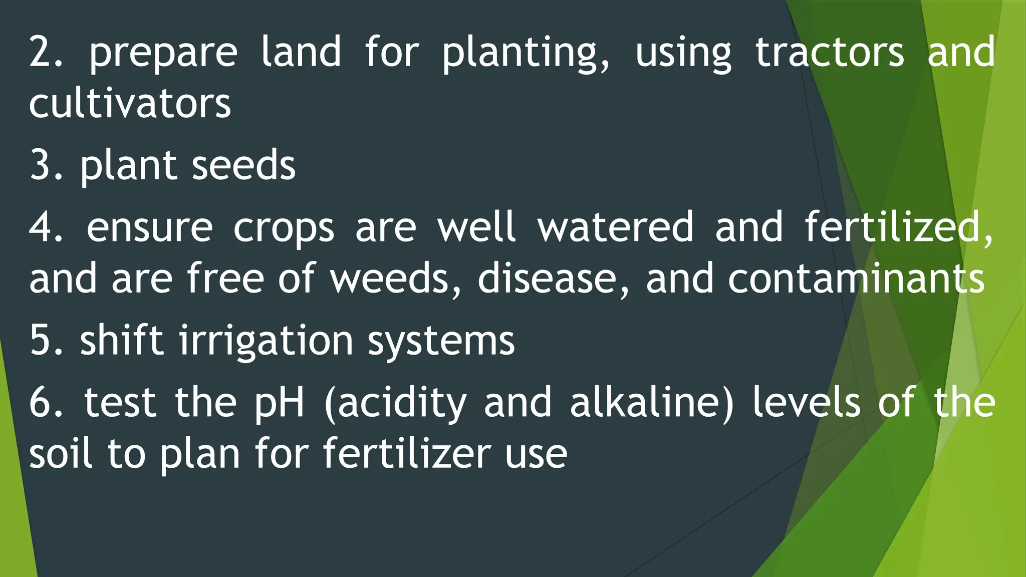 Agricultural Crops Production Lesson Grade 9 | PPTX