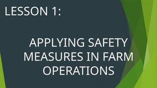 Agricultural Crops Production Lesson Grade 9 | PPTX