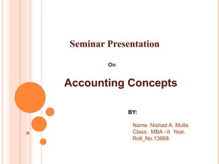 Accounting Concepts | PPTX