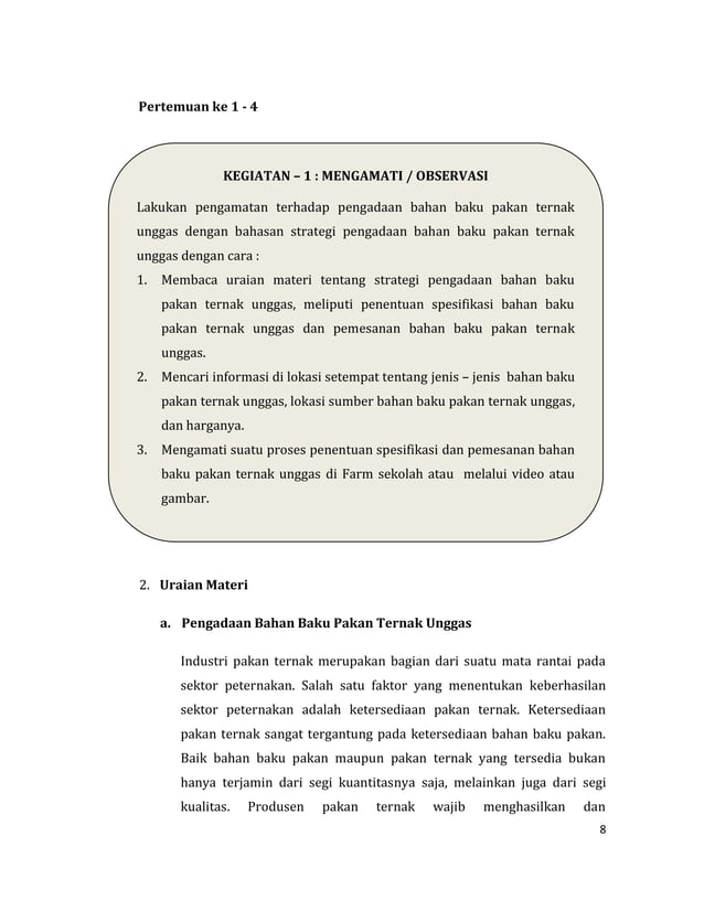 Agribisnis pakan ternak_unggas (2) | PDF