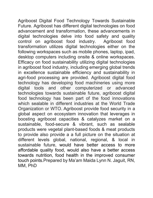 AGRIBOOST DIGITAL FOOD TECHNOLOGY TOWARDS SUSTAINABLE FUTURE.docx