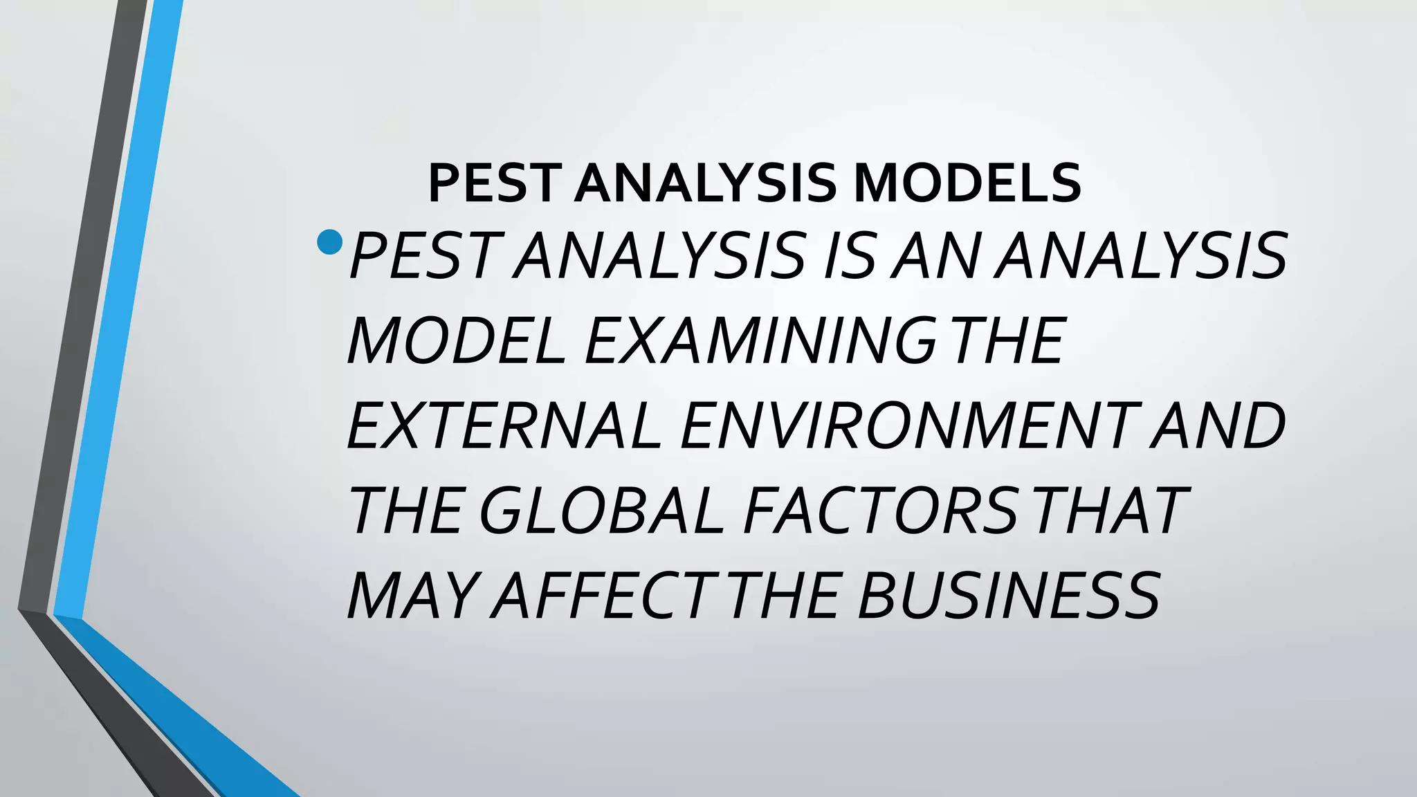 Business model analysis SWOT & PEST analysis | PPTX