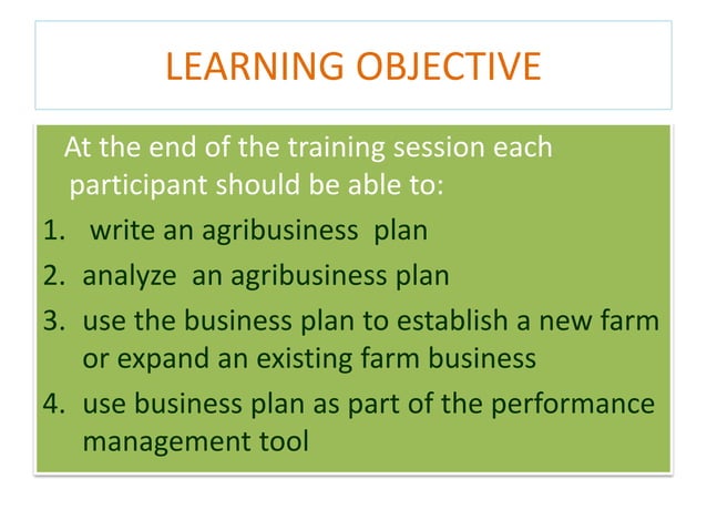 Agribusiness business development plan | PDF | Agriculture | Industries