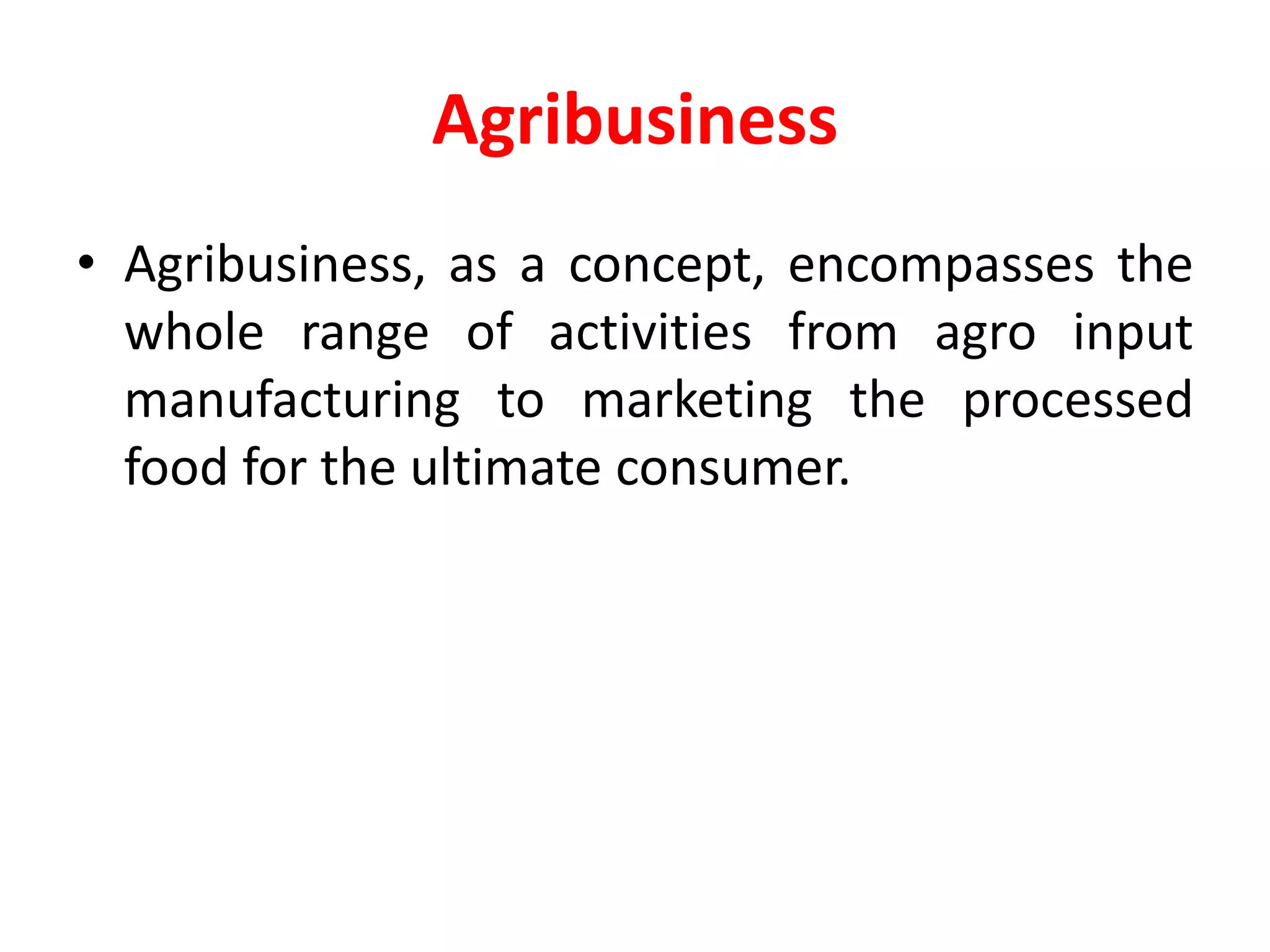 Introduction to Agribusiness Management | PPTX