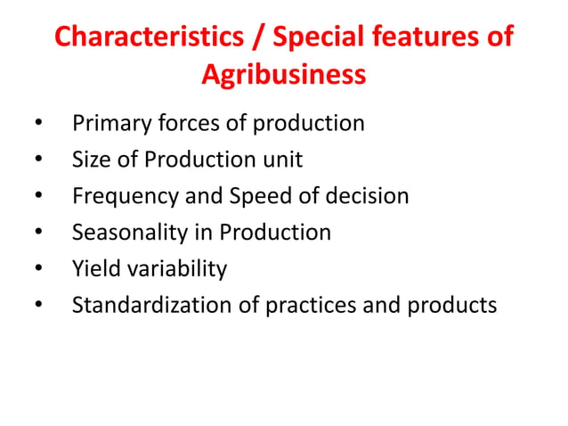 Introduction to Agribusiness Management | PPTX | Agriculture | Industries