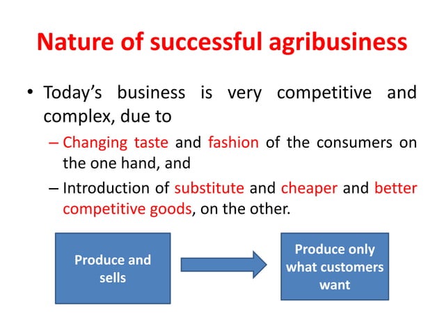 Introduction to Agribusiness Management | PPTX | Agriculture | Industries