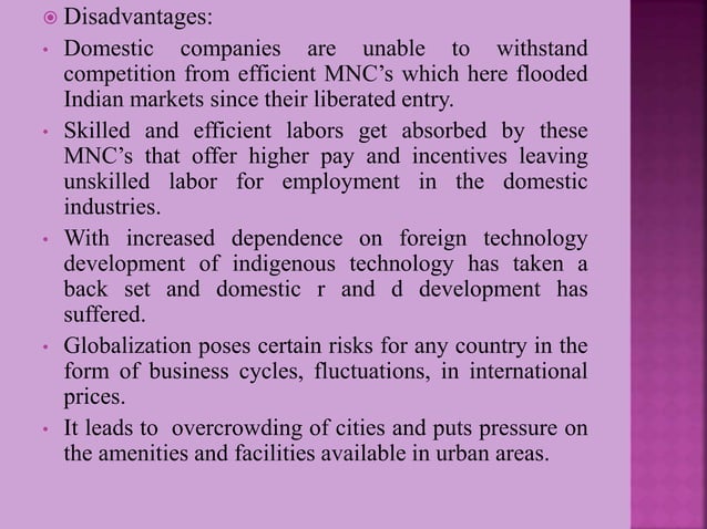 Indian Economy and Globalization | PPT