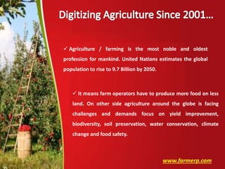 Agribusiness software solution | PPT