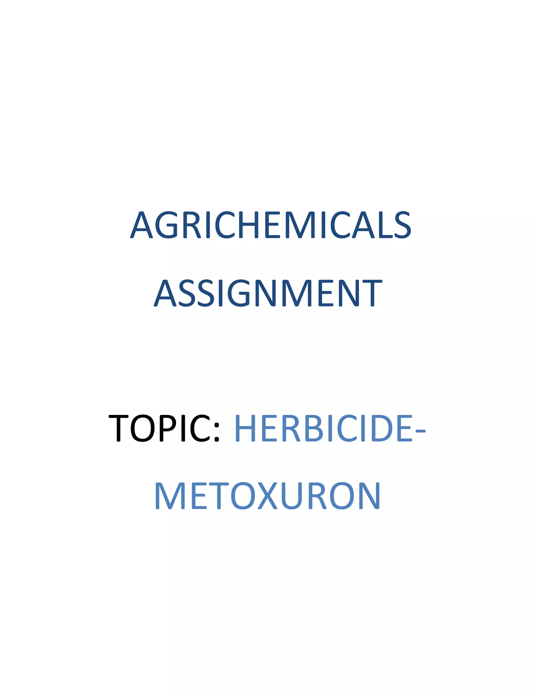 Agrichemicals | DOCX