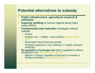 Agric input subsidies-insights_for_moz | PDF