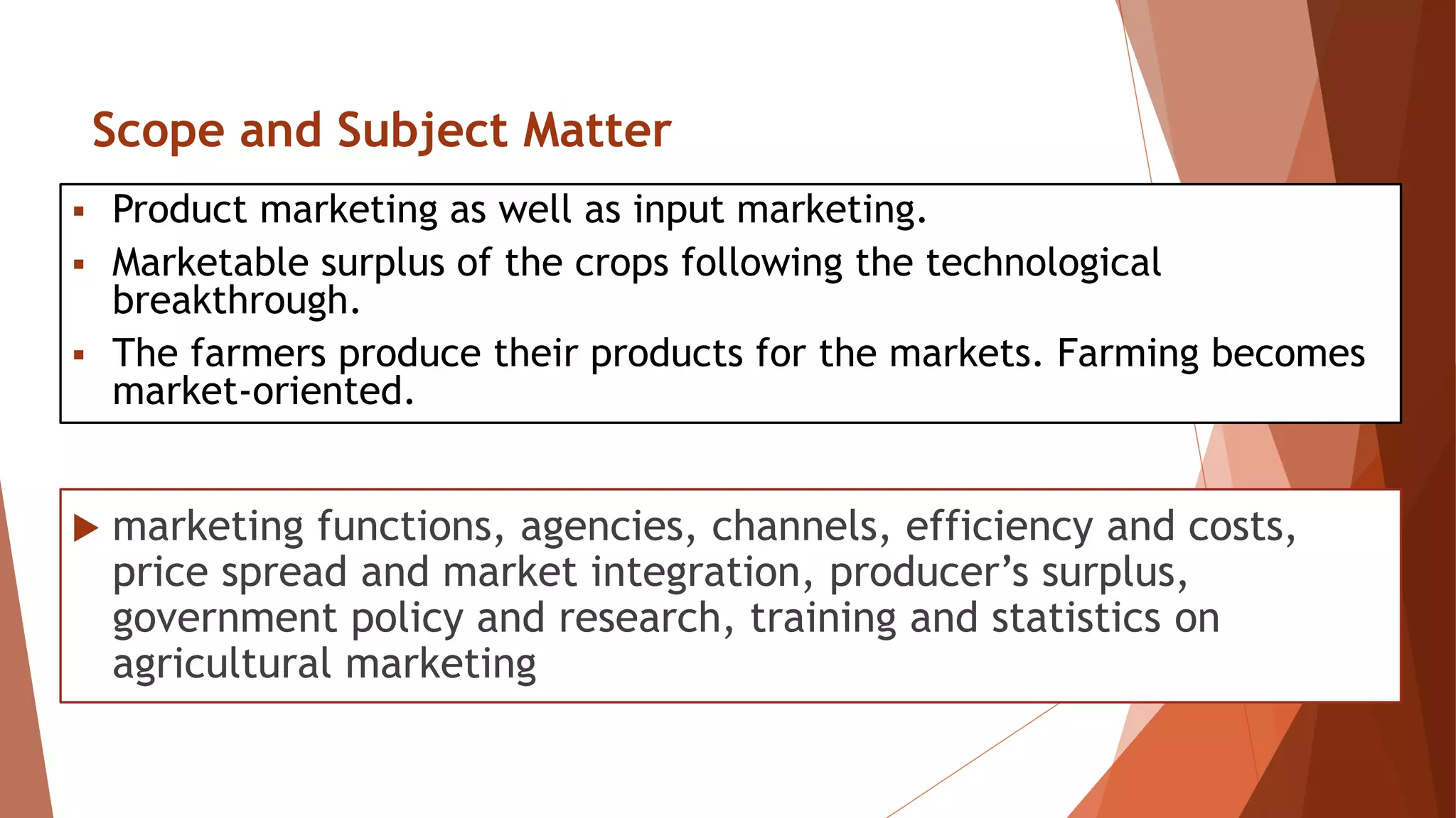 Agricultual marketing | PPTX