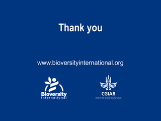 Agricultural biodiversity in climate change adaptation planning | PPTX