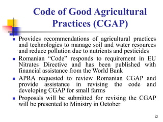 Agricultural Pollution Reduction presentation | PPT