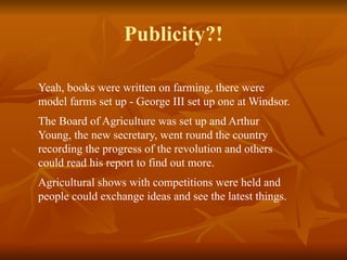 AGRICULTURAL-REVOLUTION presentation for the subject | PPTX