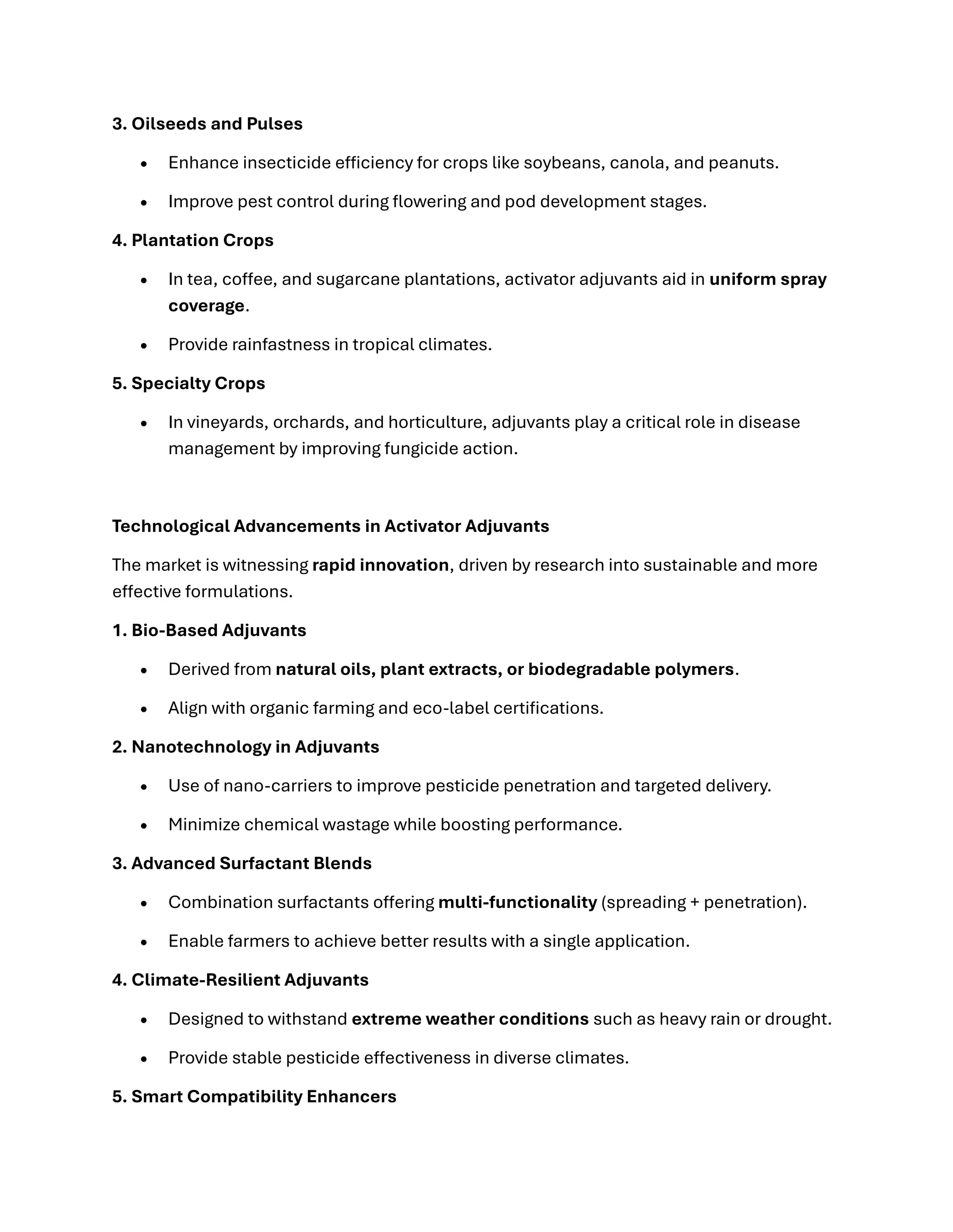 Future of Agricultural Activator Adjuvants: Innovations in Crop ...