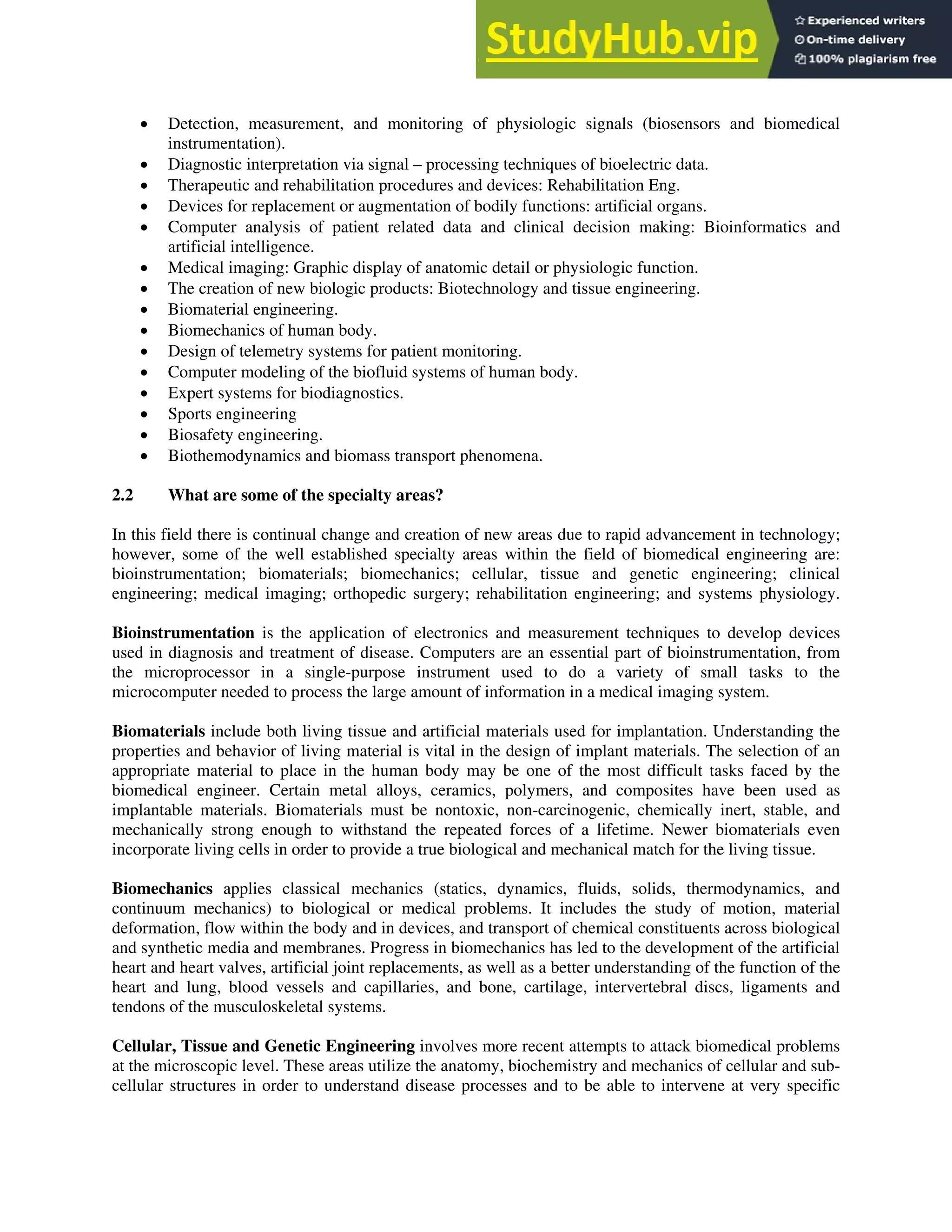 Agricultural And Biomedical Engineering Scope And Opportunities | PDF