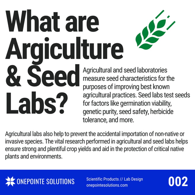 Agricultural and Seed Laboratory Design | PDF