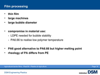 Agricultural barrier films Plast09 | PPS