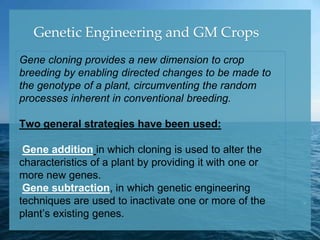 Agricultural biotechnology, overview | PPTX